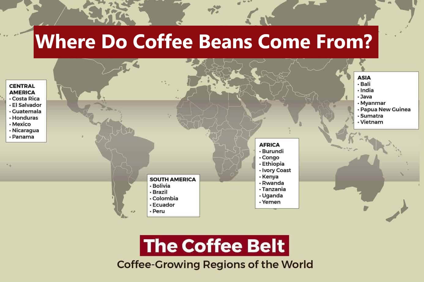 Where do the coffee beans come from?
